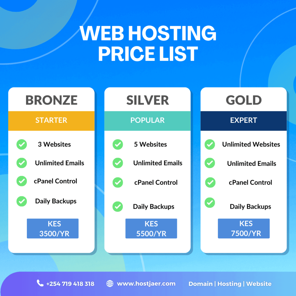 The Cost of Web Hosting in Kenya: Understanding Your Options